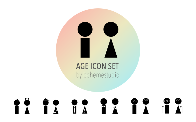 Age / Gender icon set | bohemestudio.com